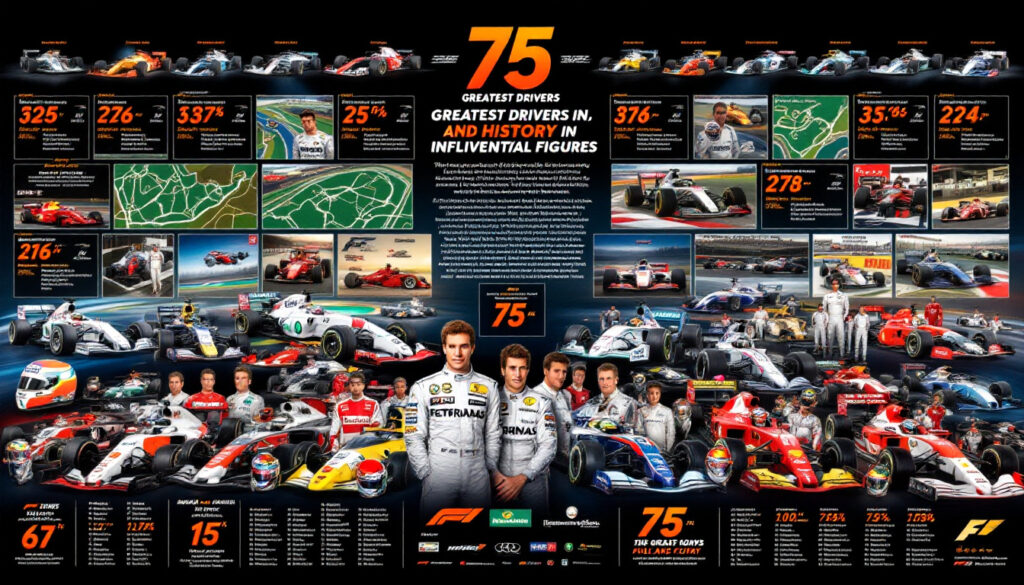 Revving Through History: The 75 Icons of Formula 1