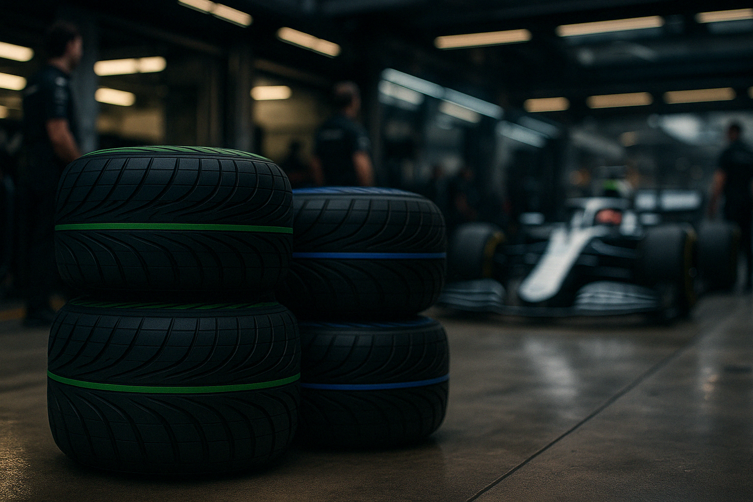 What are the different coloured tyres in F1 - FormulaNerds