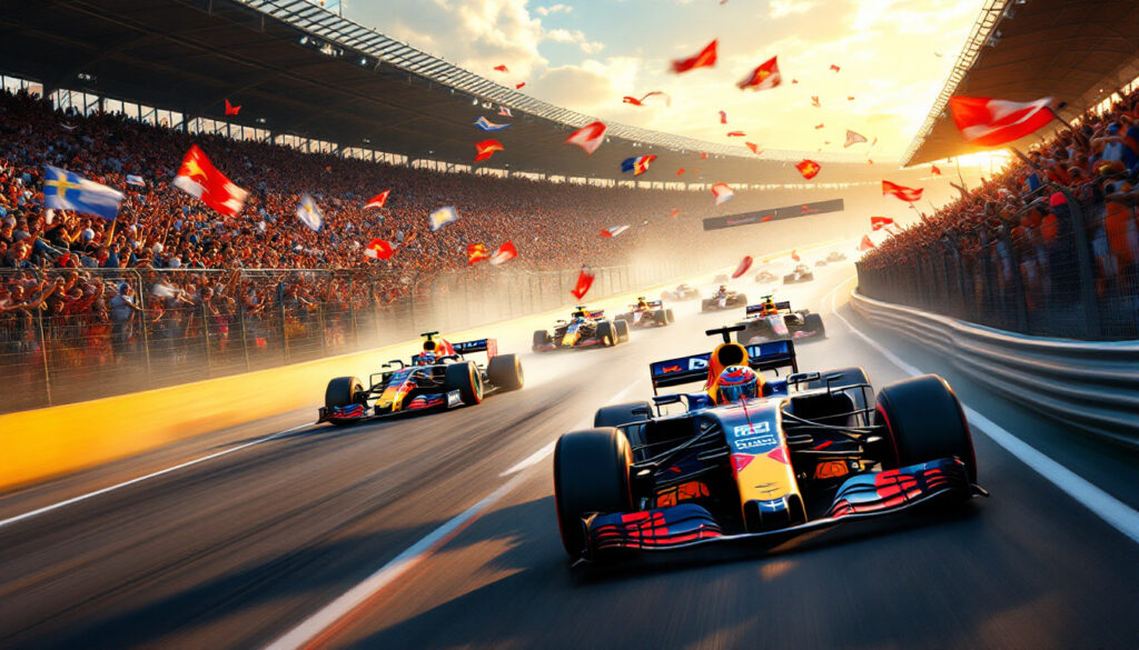 Horner lauds red bull's most competitive and exhilarating race