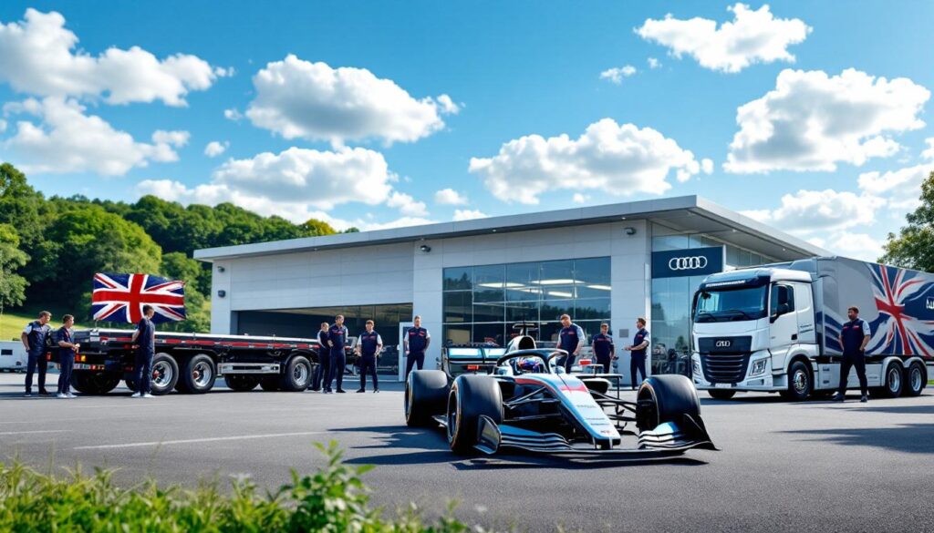 Audi F1 shifts gears: relocating operations to England
