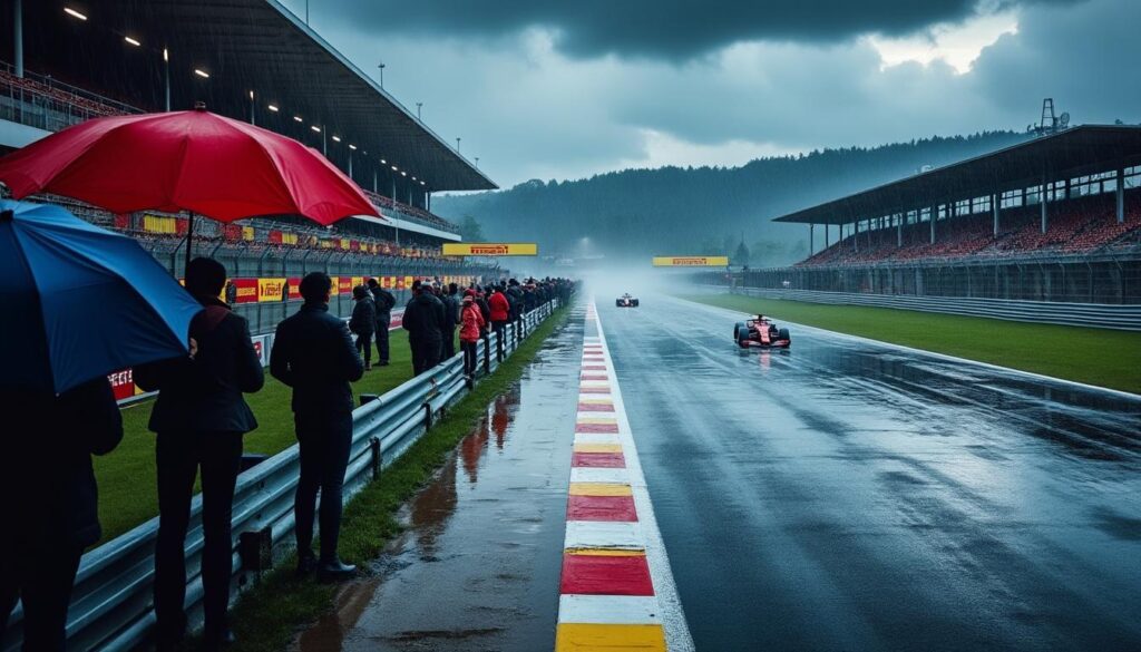 Flooding forces delay at Belgian Grand Prix