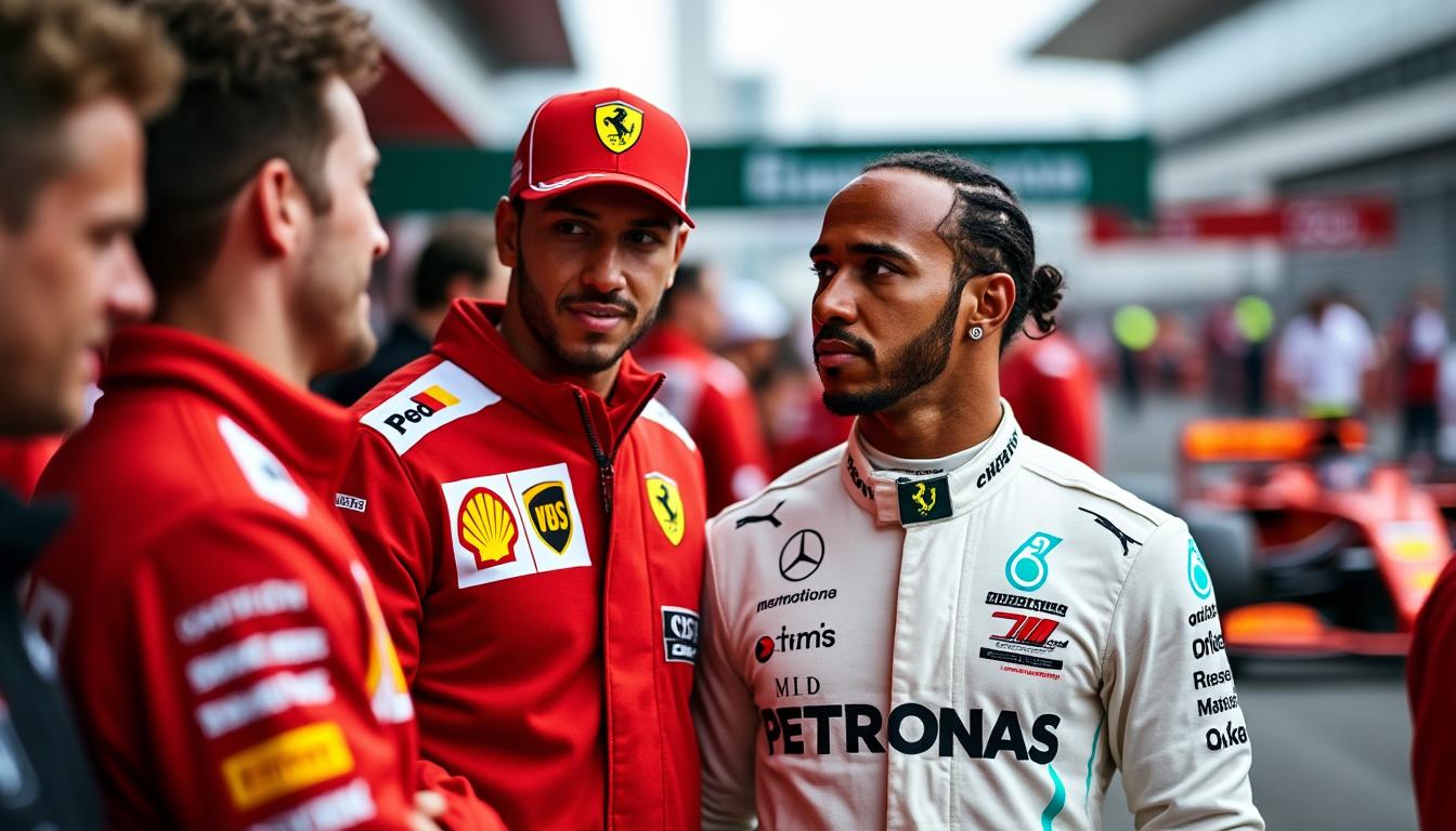 Hamilton Talks Ferrari Pressure as Verstappen Rejoins Ex-Teammate
